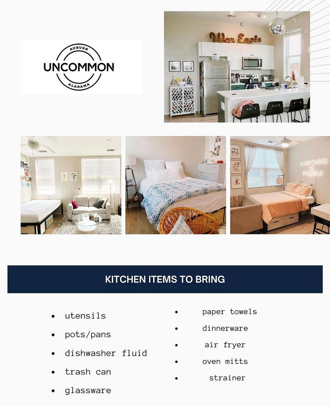 Student Housing in Auburn, AL | UNCOMMON Auburn